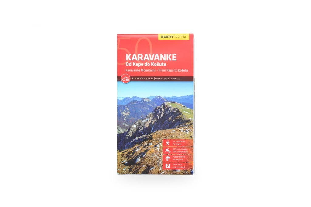 Map of the Karawanken - Visit Kranj - Online Store